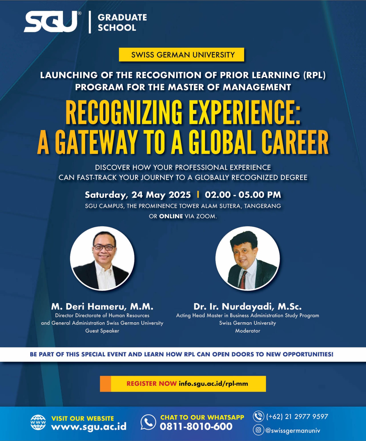 RPL Program Launching: Master of Management - Info SGU